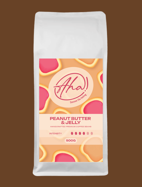 Peanut Butter and Jelly Coffee 500g - AHA! Flavors – Aha! Coffee Roasters